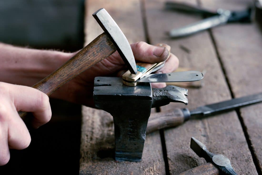 In the studio: Michael May Knives photographed by Thom Atkinson - The Peep